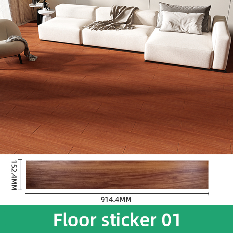 PVC Floor Sticker Waterproof Removable Vinyl Floor Home Decorative Wood ...