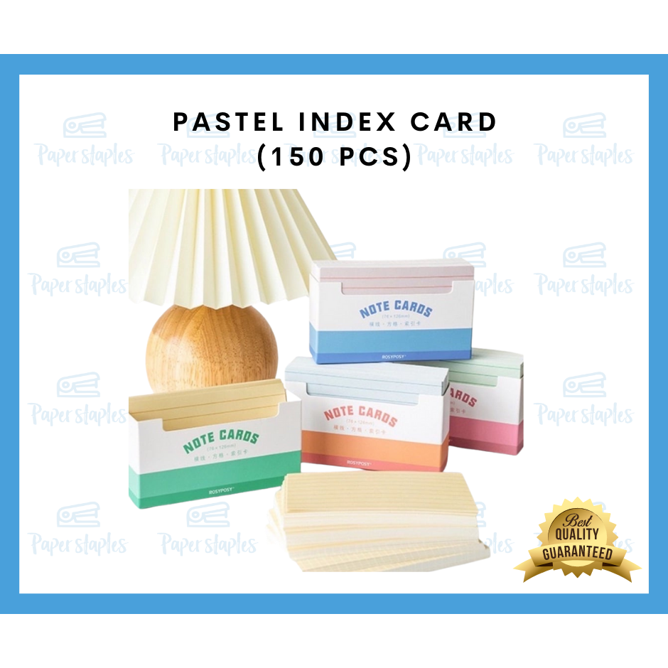 Pastel Index card/Study card (150pcs) | Shopee Philippines