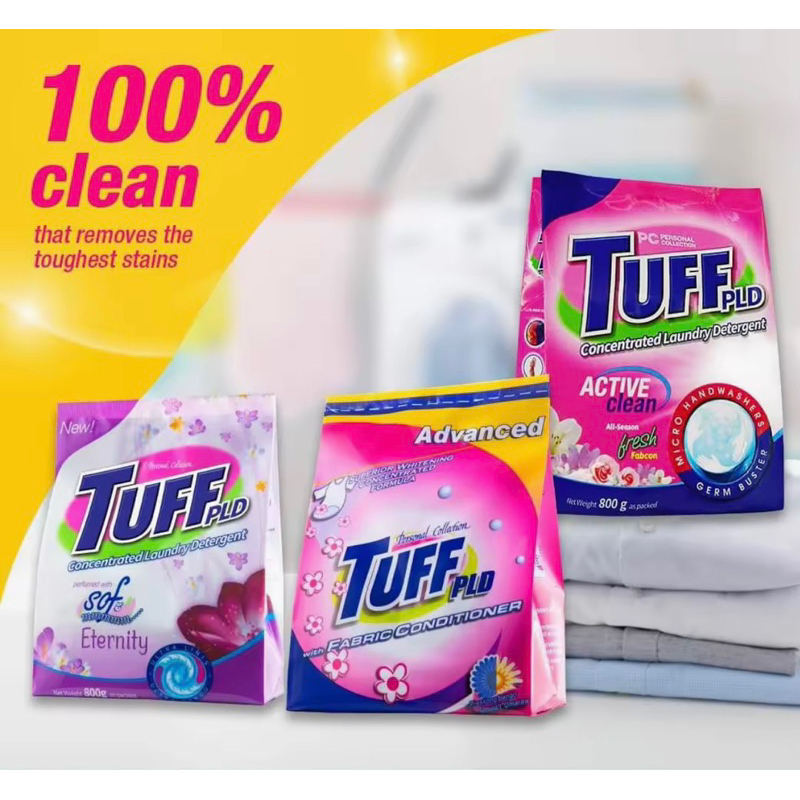 Tuff PDL Laundry Detergent 800g | Shopee Philippines