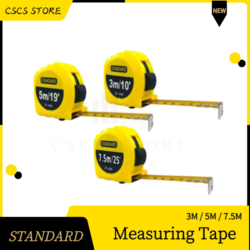 Standard Measuring Tape / Meter Tape / Ruller Tape 3M , 5M ,7.5M ...