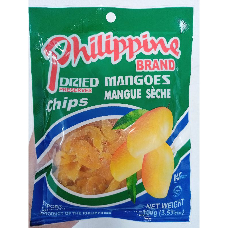 Philippine Brand "DRIED MANGO CHIPS" - 100G | Shopee Philippines