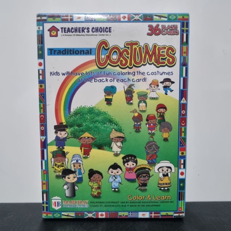 Teacher's Choice Traditional Costumes Flash Cards 36 pcs | Shopee ...