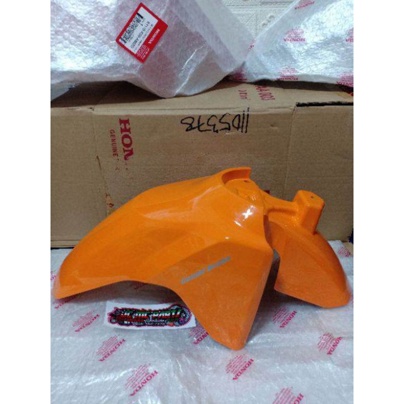 Honda Click V2 Front Fender Glossy Orange (Game changer) | Shopee ...