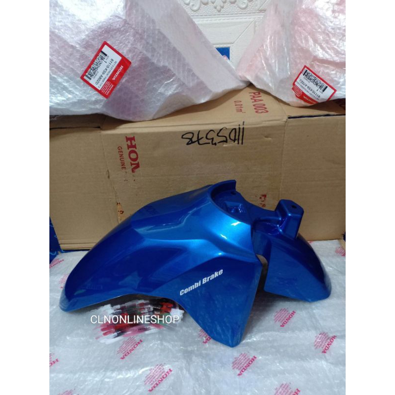 GLOSSY BLUE Front Fender Honda Click V2 (Game Changer) | Shopee Philippines