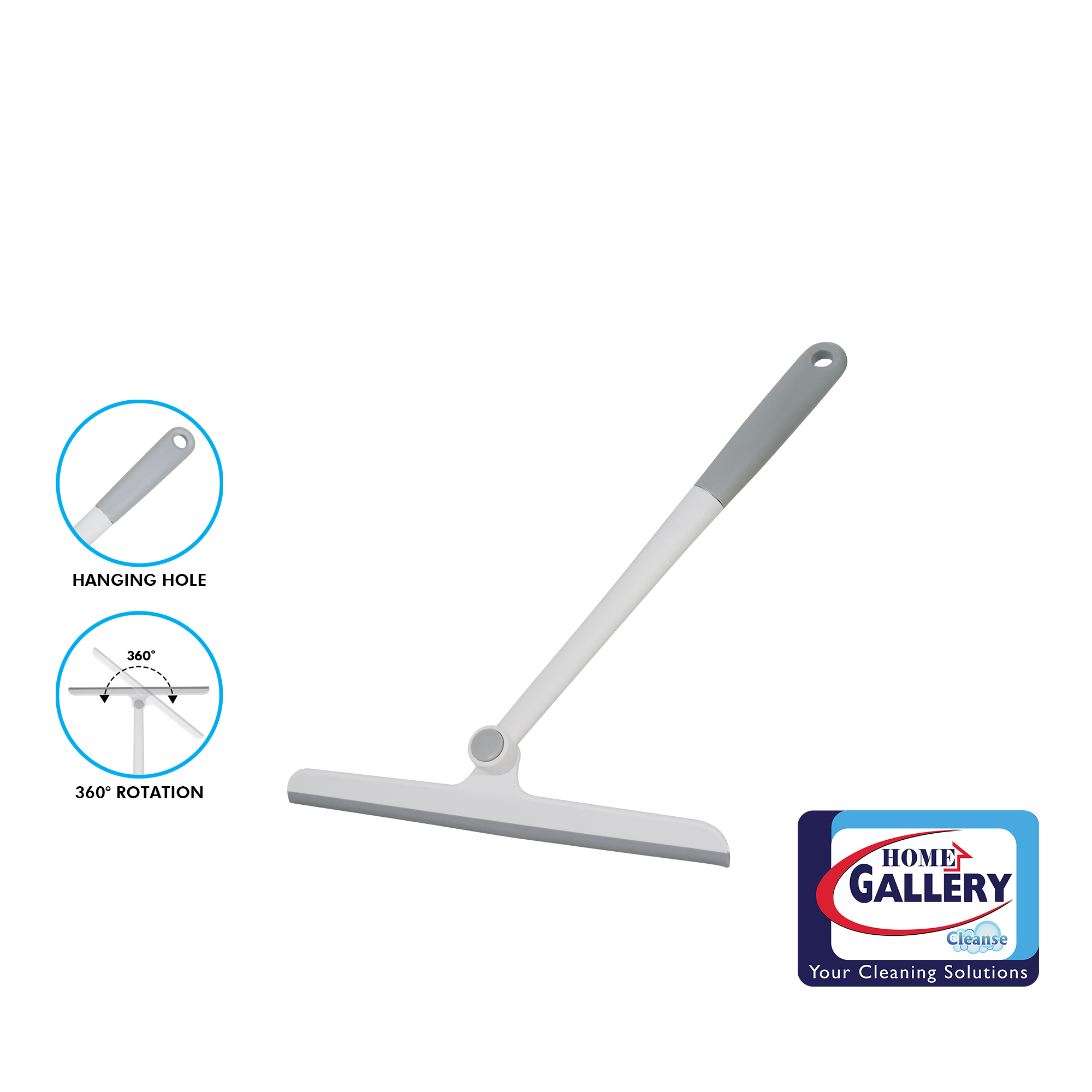 Home Gallery 360° Window Wiper | Durable Squeegee | Wipes off Tiles ...