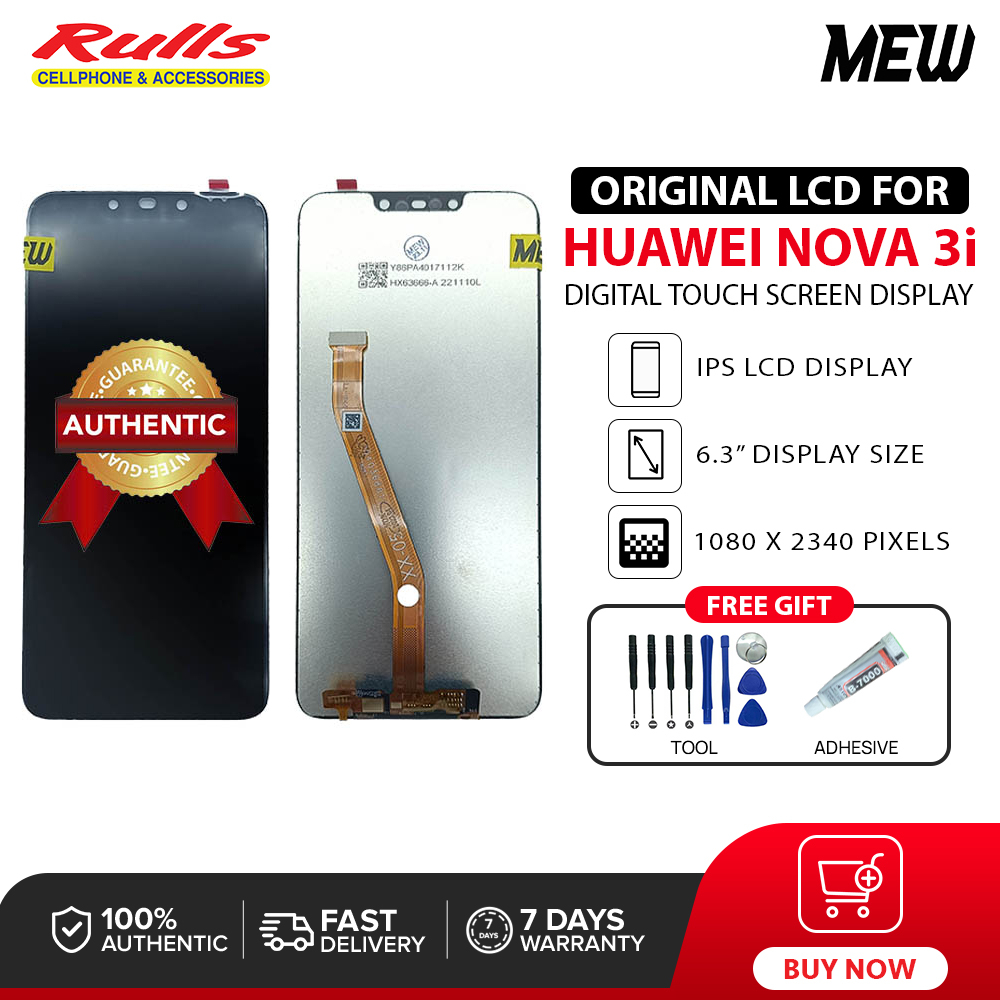 Smartphone LCD for Huawei Nova 3i Digital Touch Screen Display Frame ...