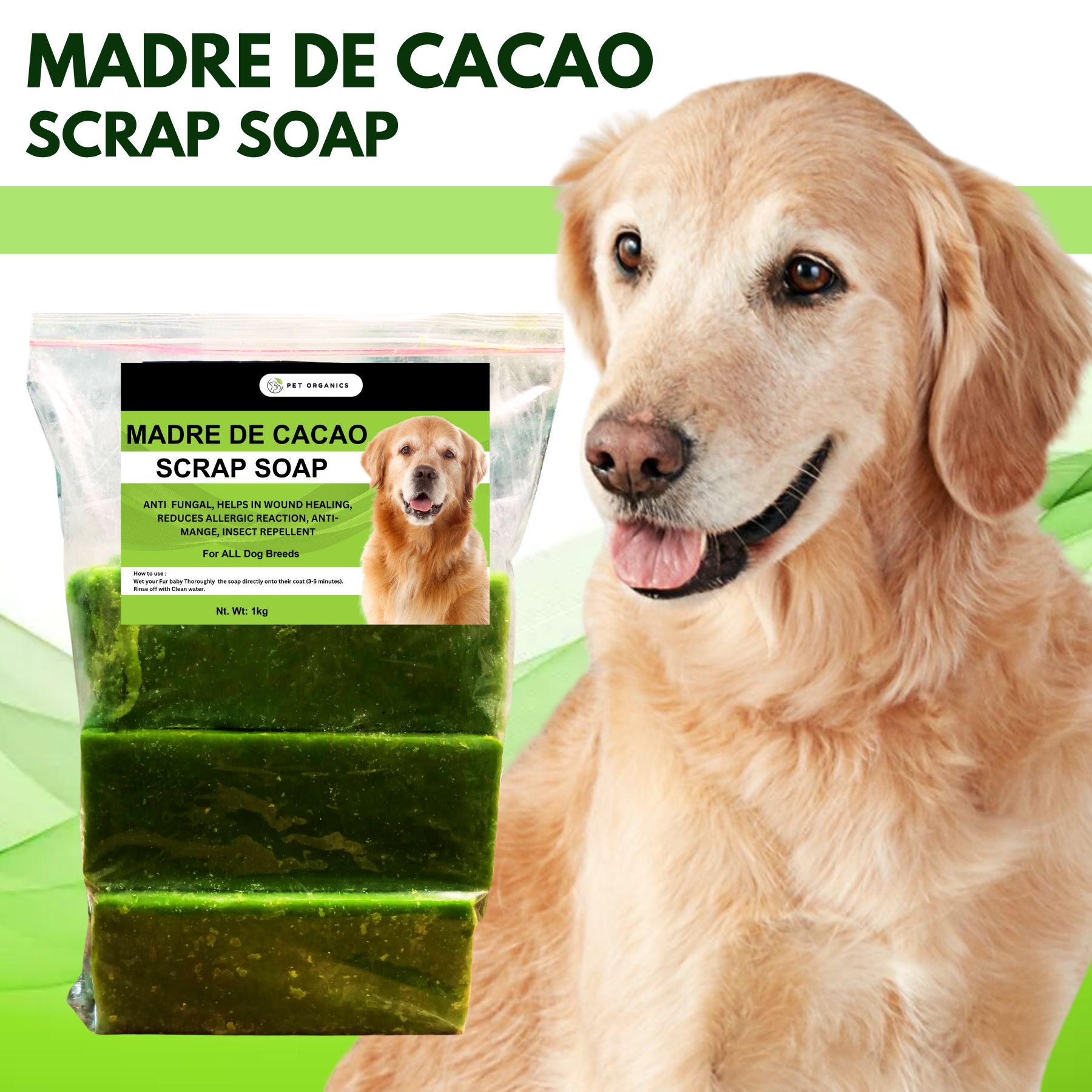 Madre de cacao scrap soap | 1kg per pack | anti-mange | helps in wound ...