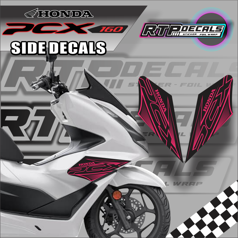 Honda PCX 160 Accent Side Decals Sticker (NEW PRINTED) | Shopee Philippines