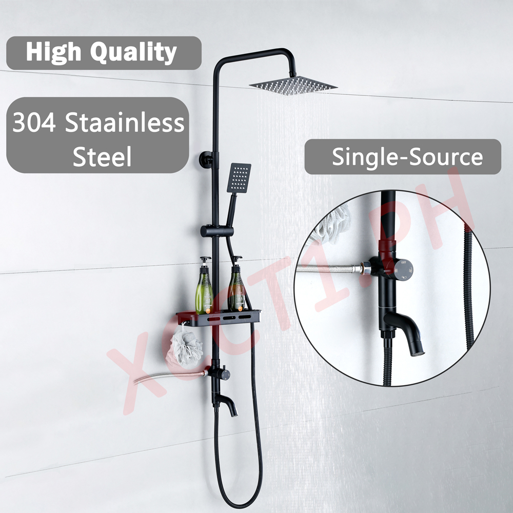 304 Stainless Steel Bathroom Single Cold Shower Set for Single Point ...
