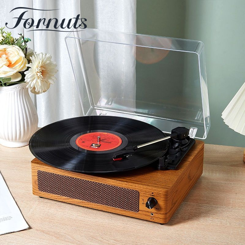 Fornuts Retro Phonograph Vinyl Record Turntable Music Player 33 45 78 ...