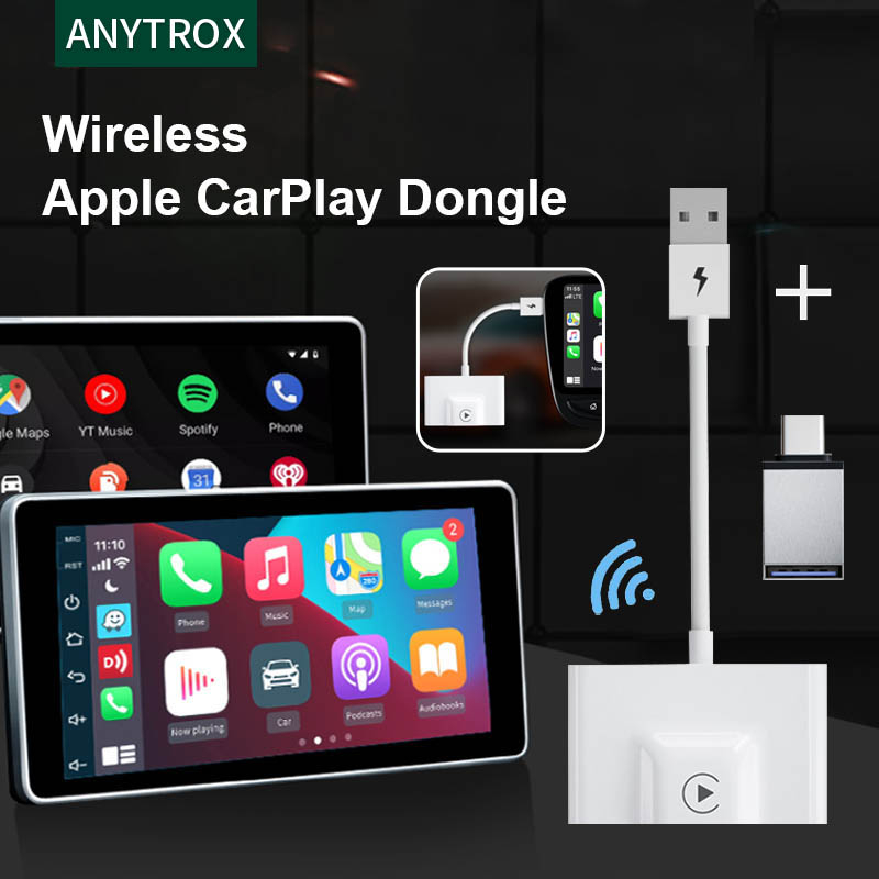 iPhone Wireless CarPlay Adapter Converts Wired Carplay to Wireless ...