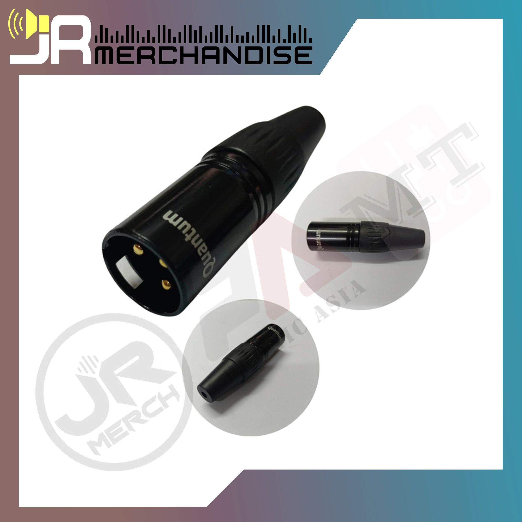 [JRM] (QXLRM) XLR Male Plug 3 Pin XLR (M/F) Audio Connector Heavy Duty ...