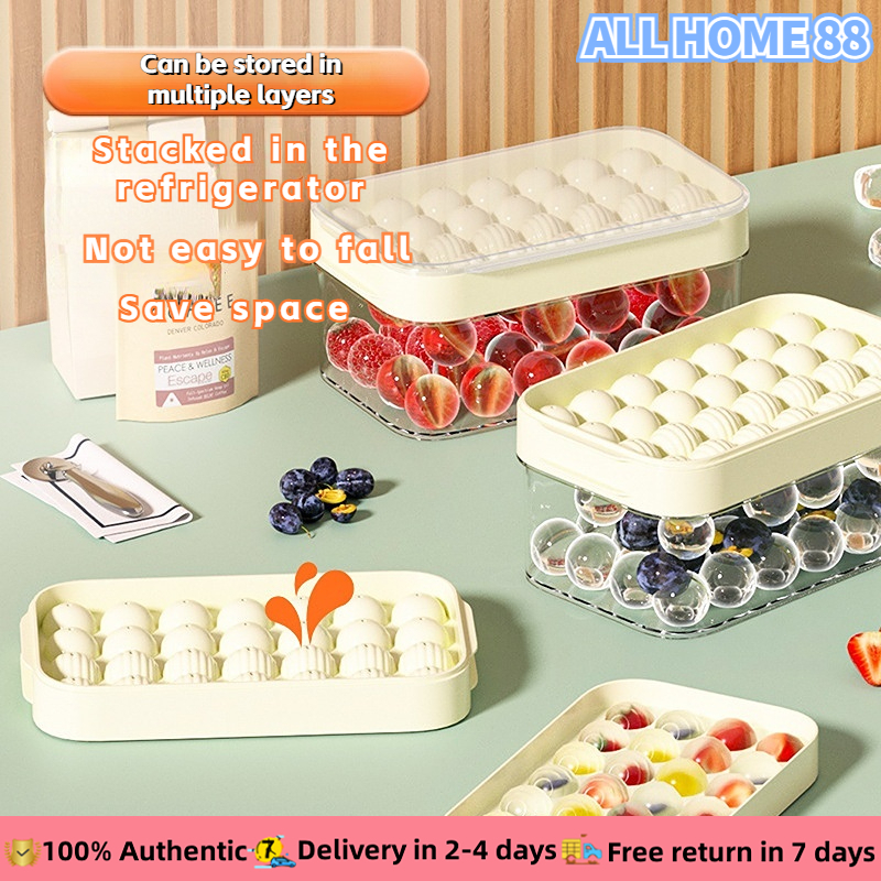 Ice Maker Mold with lce Storage Box lce Shovel , PP Silicone Bar Party ...