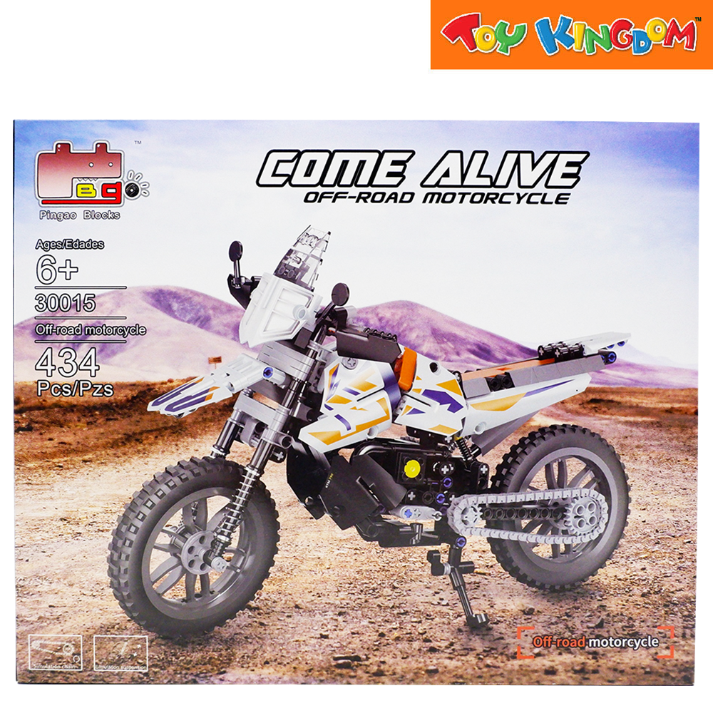 Pingao Blocks Come Alive Off-road Motorcycle 434 pcs Building Set ...
