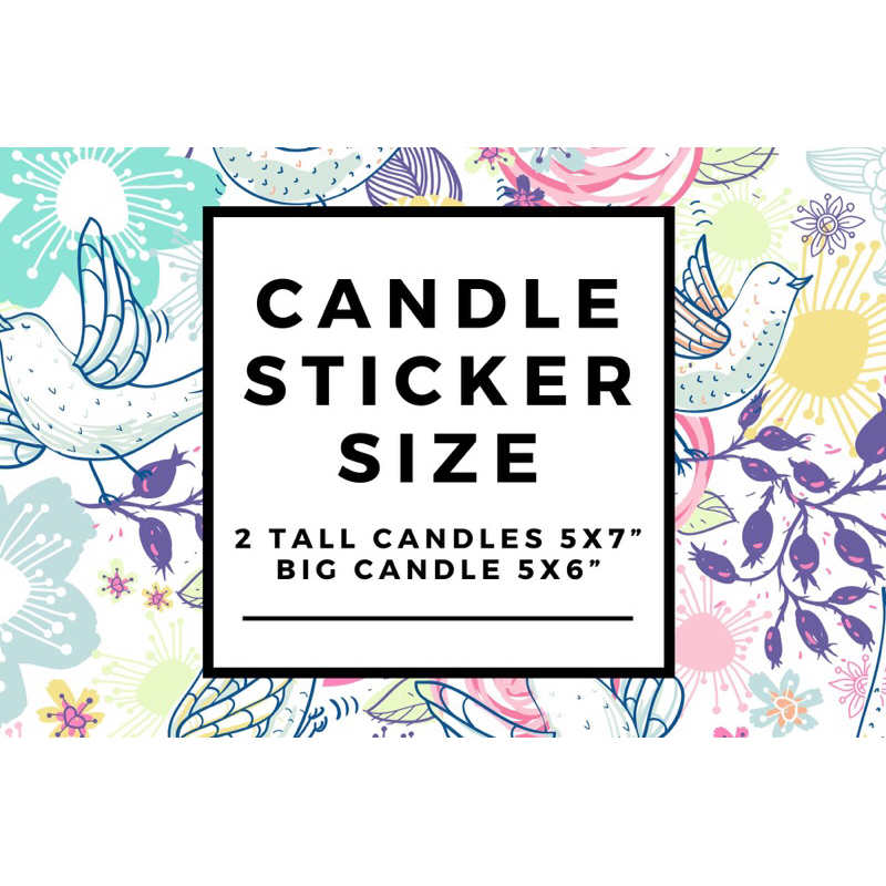 Candle sticker for wedding (free layout) | Shopee Philippines