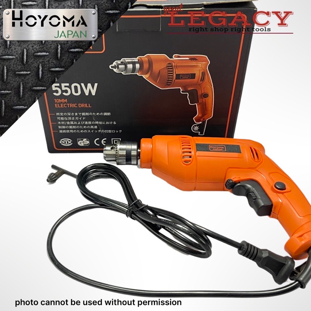 AUTHENTIC HOYOMA JAPAN POWER TOOLS ELECTRIC DRILL 10MM REVERSIBLE AND ...