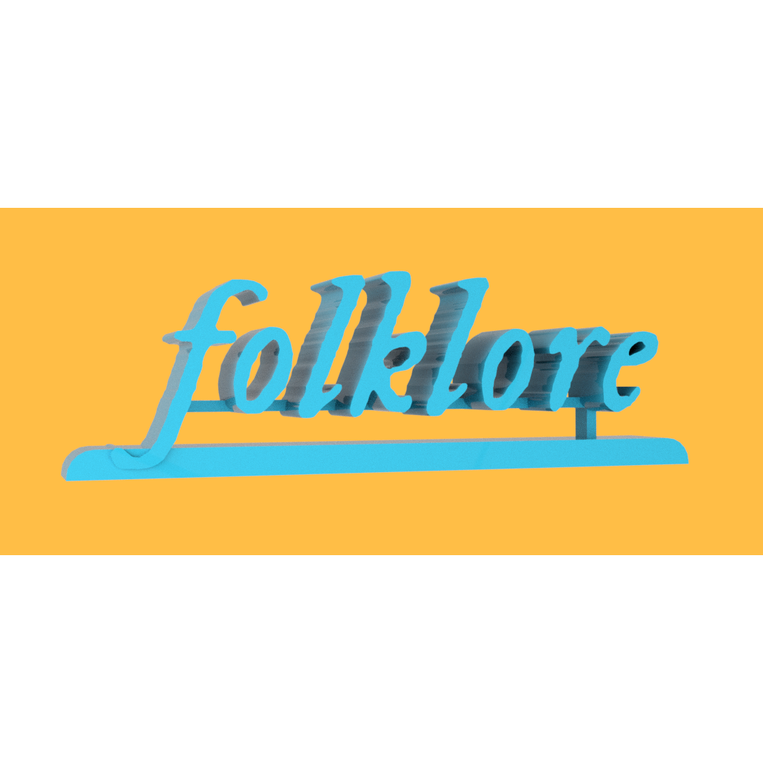 3D Printed Decor Folklore (Taylor Swift) Logo | Shopee Philippines