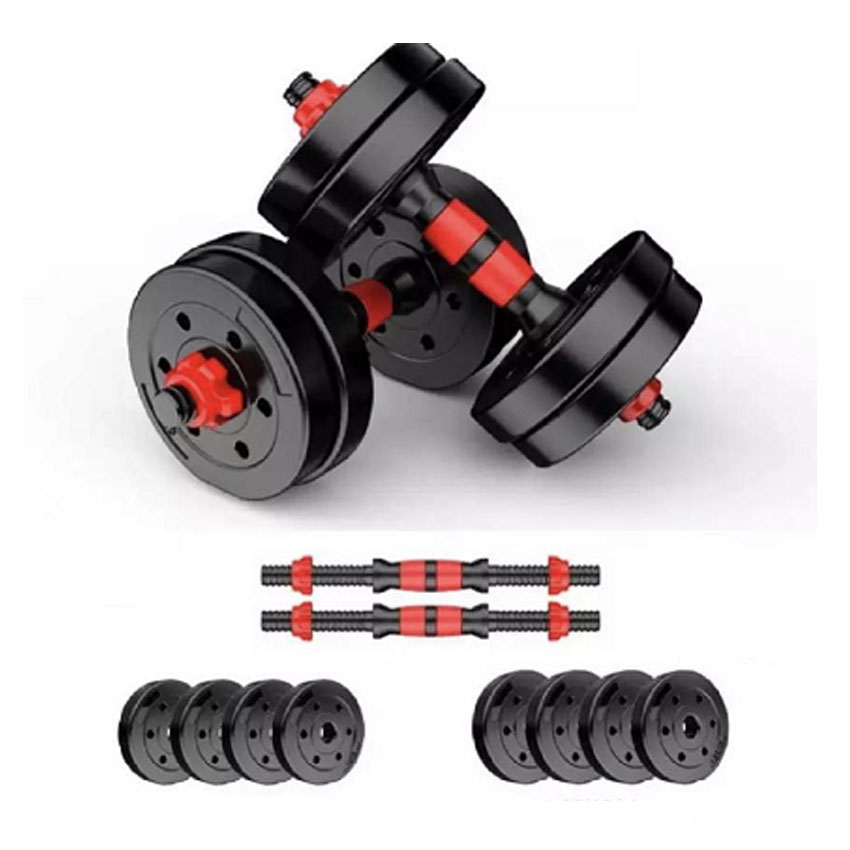 10/15/20/40KG Dumbbells Pair Detachable, Dumbbell Set PVC Gym Equipment ...