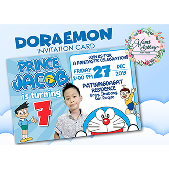 Doraemon Theme Invitation Cards with Envelopes | Shopee Philippines