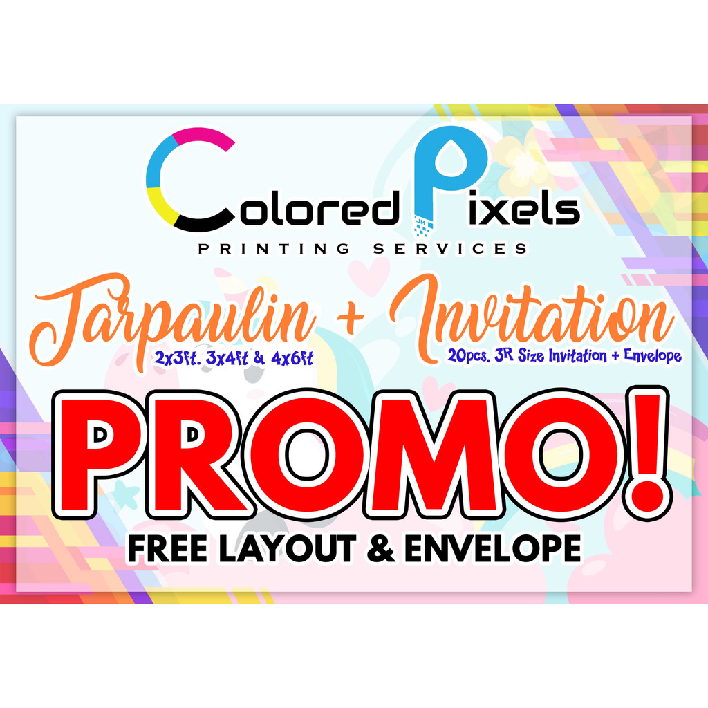 3R Size Invitation + Tarpaulin Banner Package | Shopee Philippines