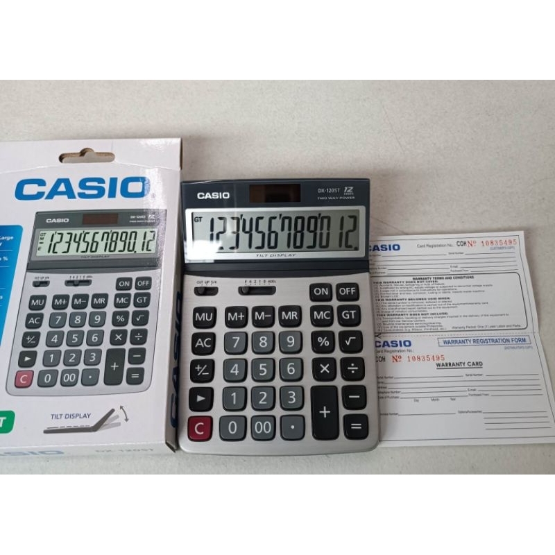 CASIO DX120ST DESKTOP CALCULATOR ORIGINAL WITH 12 MONTHS WARRANTY ...