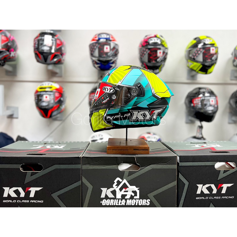 KYT NF-R Xavi Fores Yellow Green - Full Face Dual Visor | Shopee ...