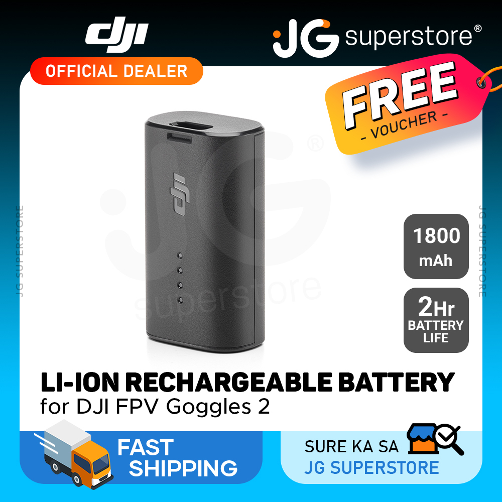 DJI 1800mAh Li-ion Rechargeable Battery w/ 2Hrs Max Batt Life and Type ...