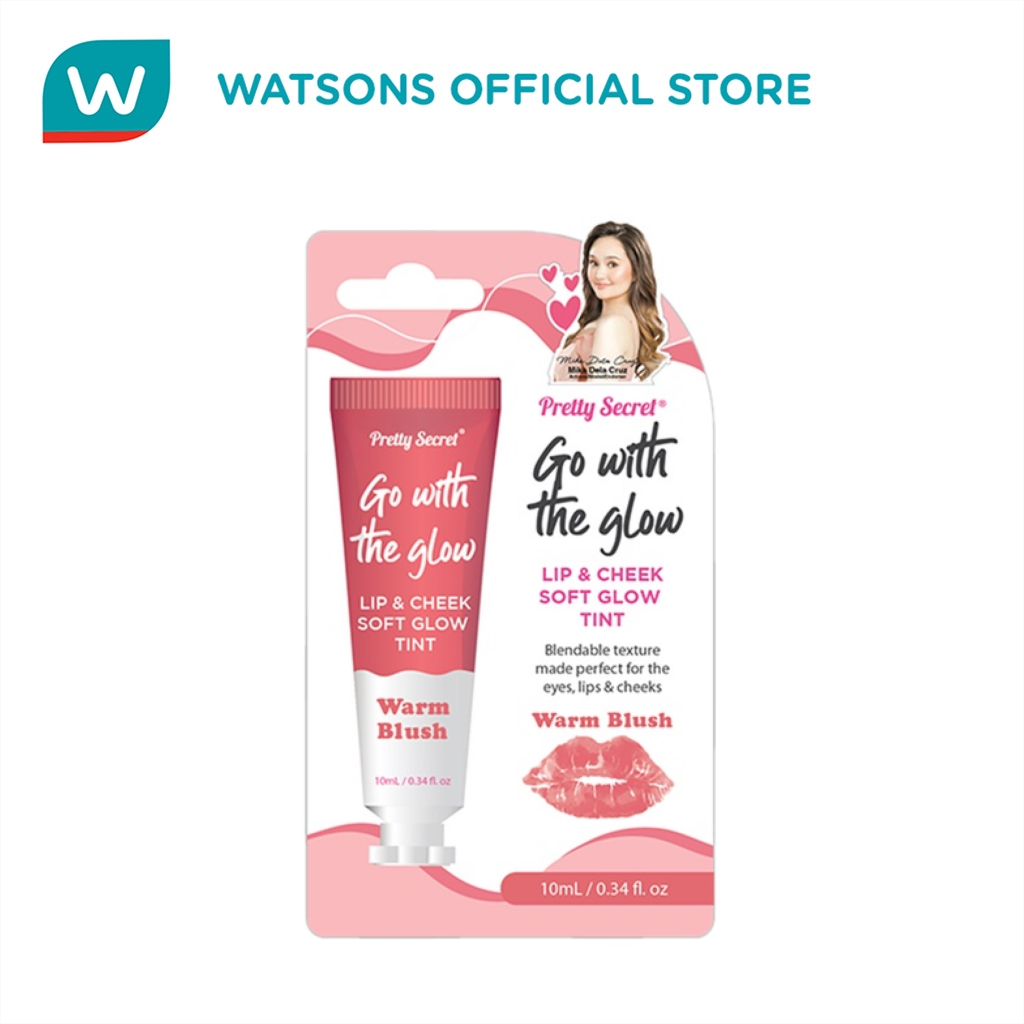 PRETTY SECRET Lip and Cheek Soft Glow Warm Blush Tint | Shopee Philippines