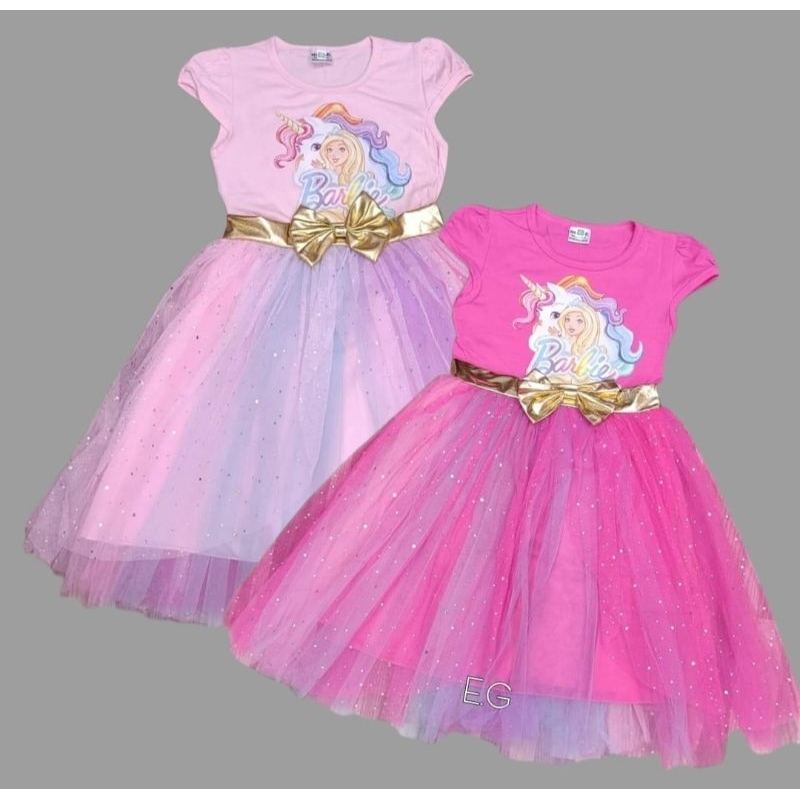 New Barbie dress for kids(3-8 yrs old) | Shopee Philippines