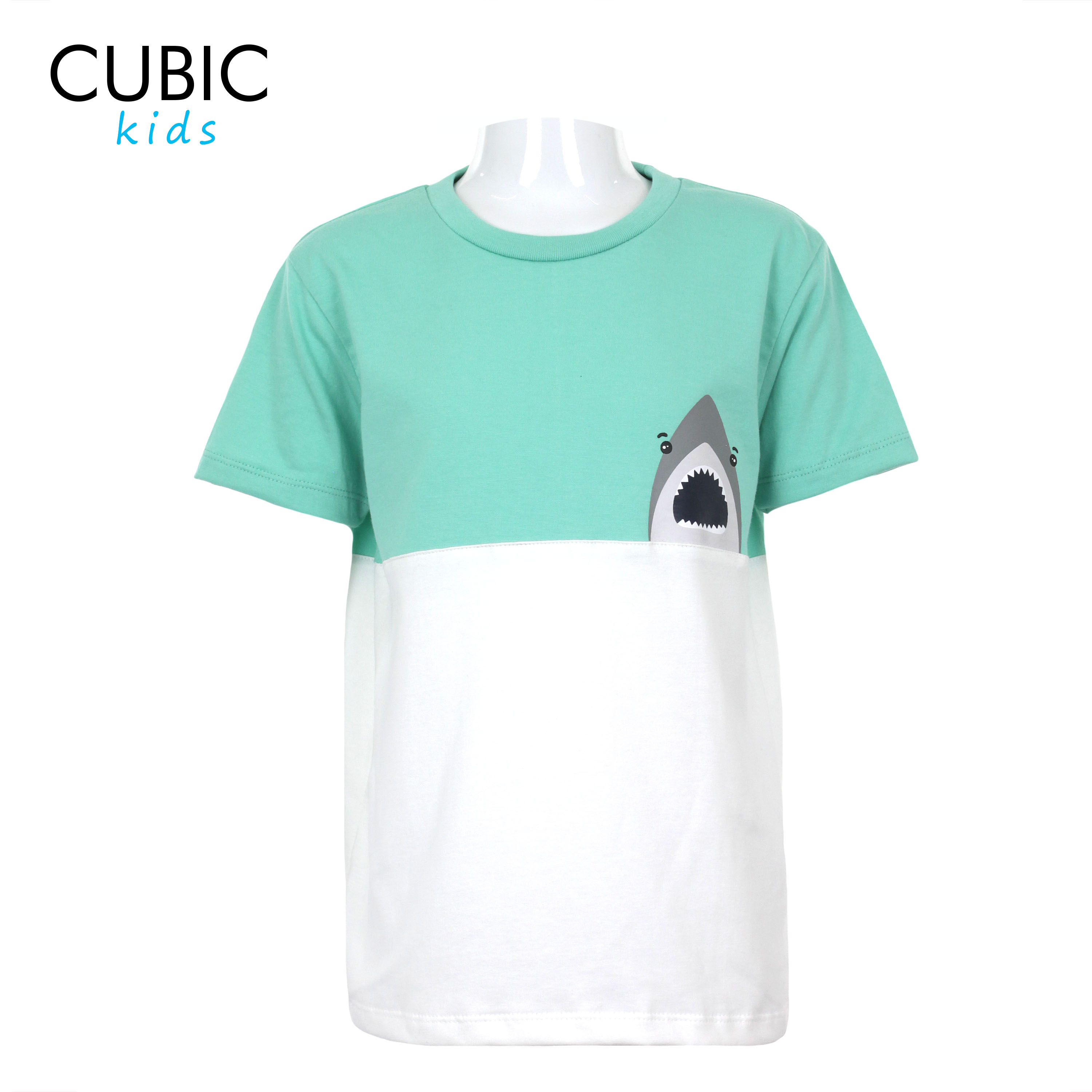 Cubic Boys Kids Round Neck Head Shark Graphic Print Design T-shirt ...