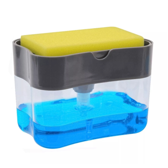 Soap Pump Dispenser and Sponge Caddy For Dish Soap Sponge Kitchen ...