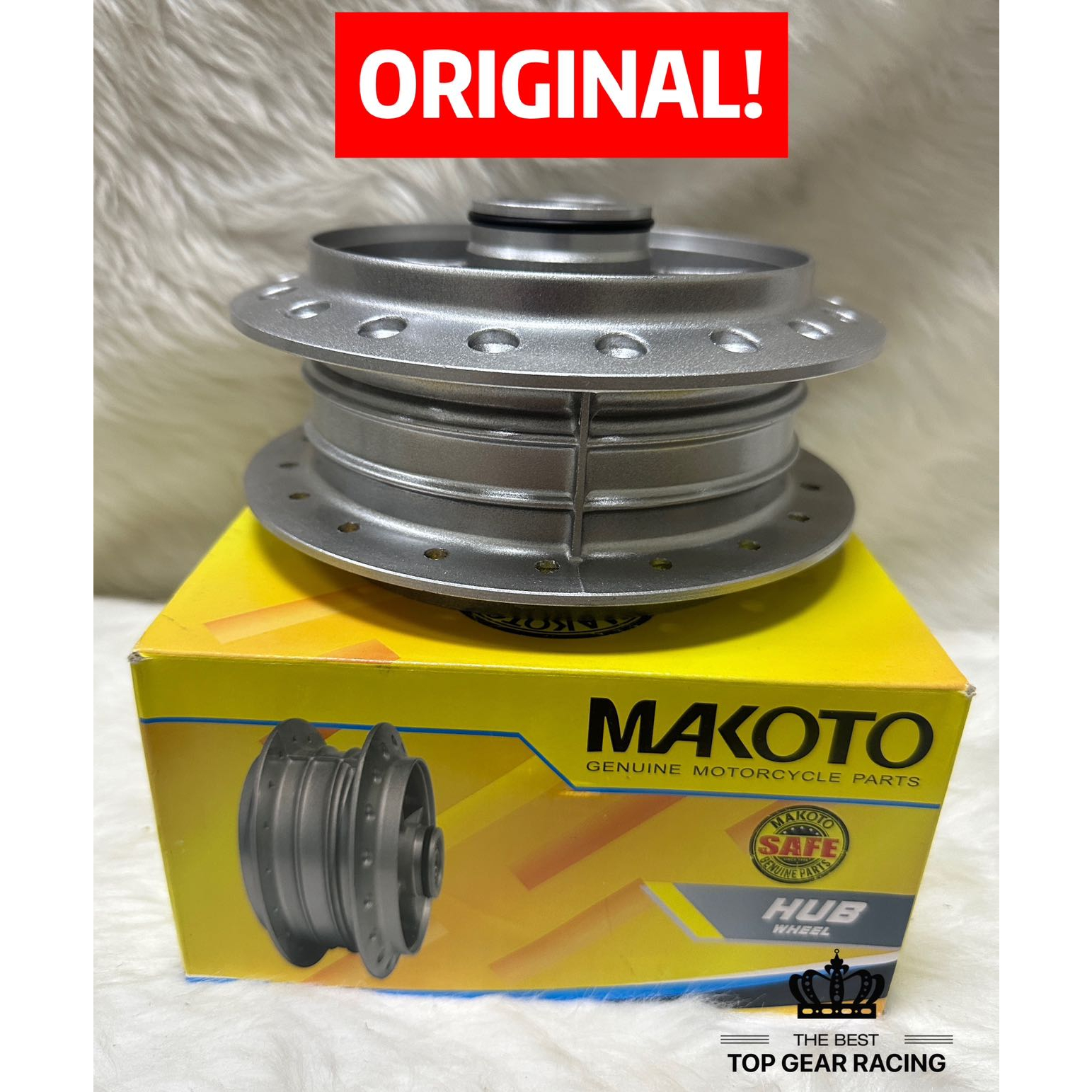 MAKOTO REAR HUB XRM110 XRM125 WAVE125 WITH BUSHING, OIL SEAL, BEARING ...