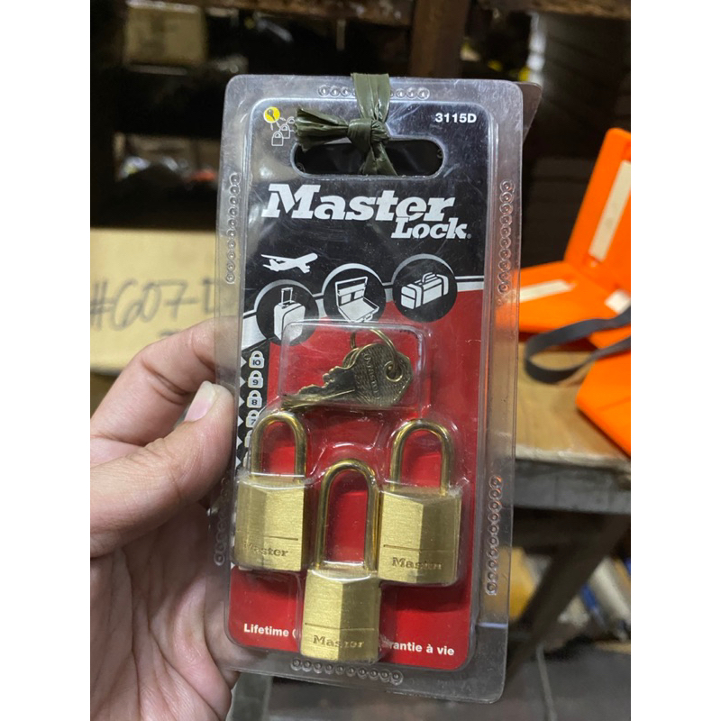 Master Lock Solid Brass Padlock for Luggage,Suitcases (Yellowish ...