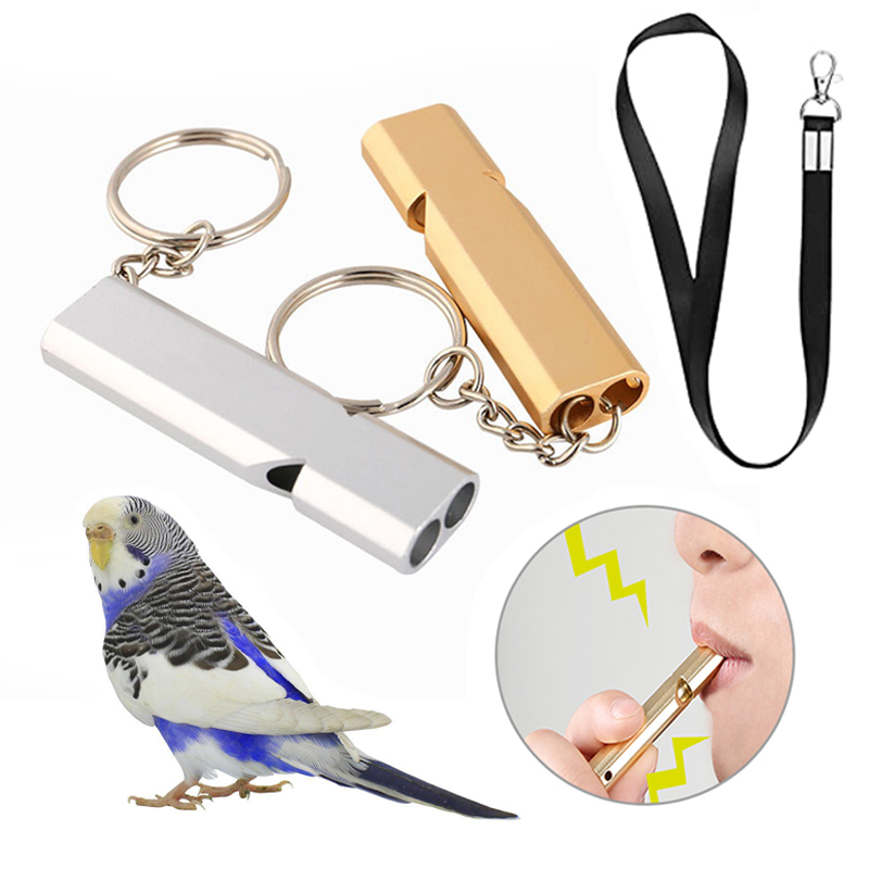 2 In1 Double Tube Pet Training Whistle Bird Ultrasonic Whistle with ...