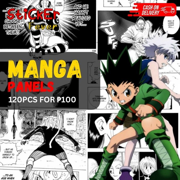 Anime Manga Panels Wall Decoration Manga Sticker size A6 4x6 inch ...