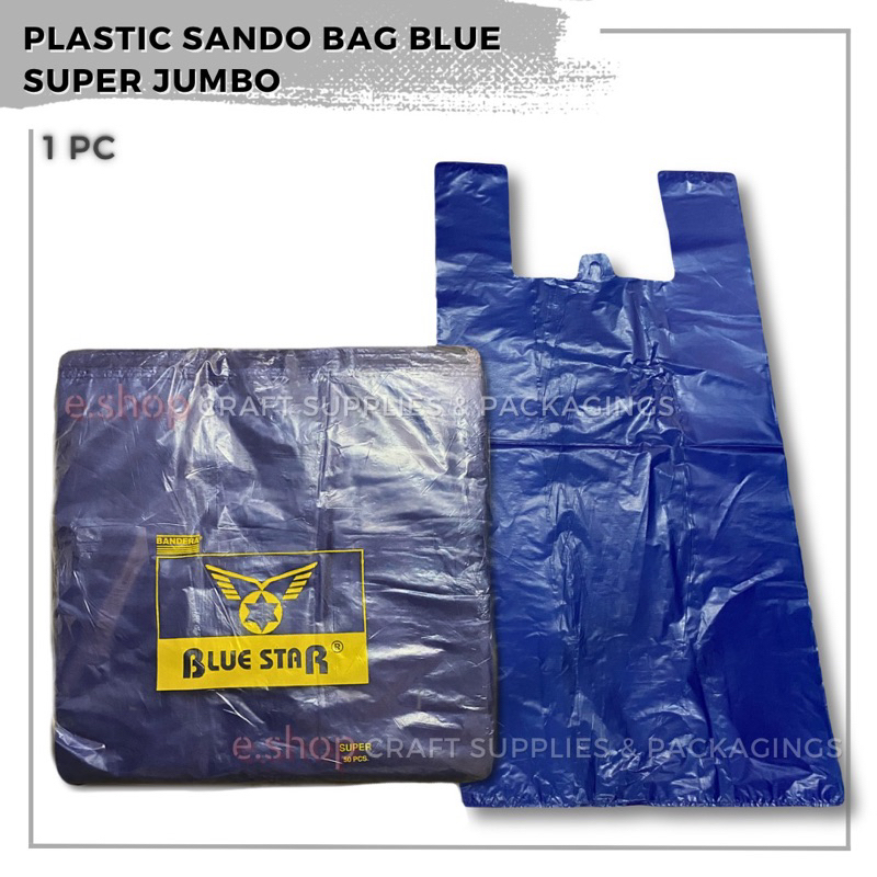 Plastic Sando Bag Blue Super Jumbo 1PIECE | Shopee Philippines
