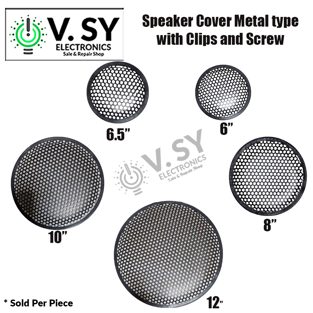 Speaker Cover Metal with Clips and Screw 8 Inches Speaker Mesh 4"/5"/6 ...