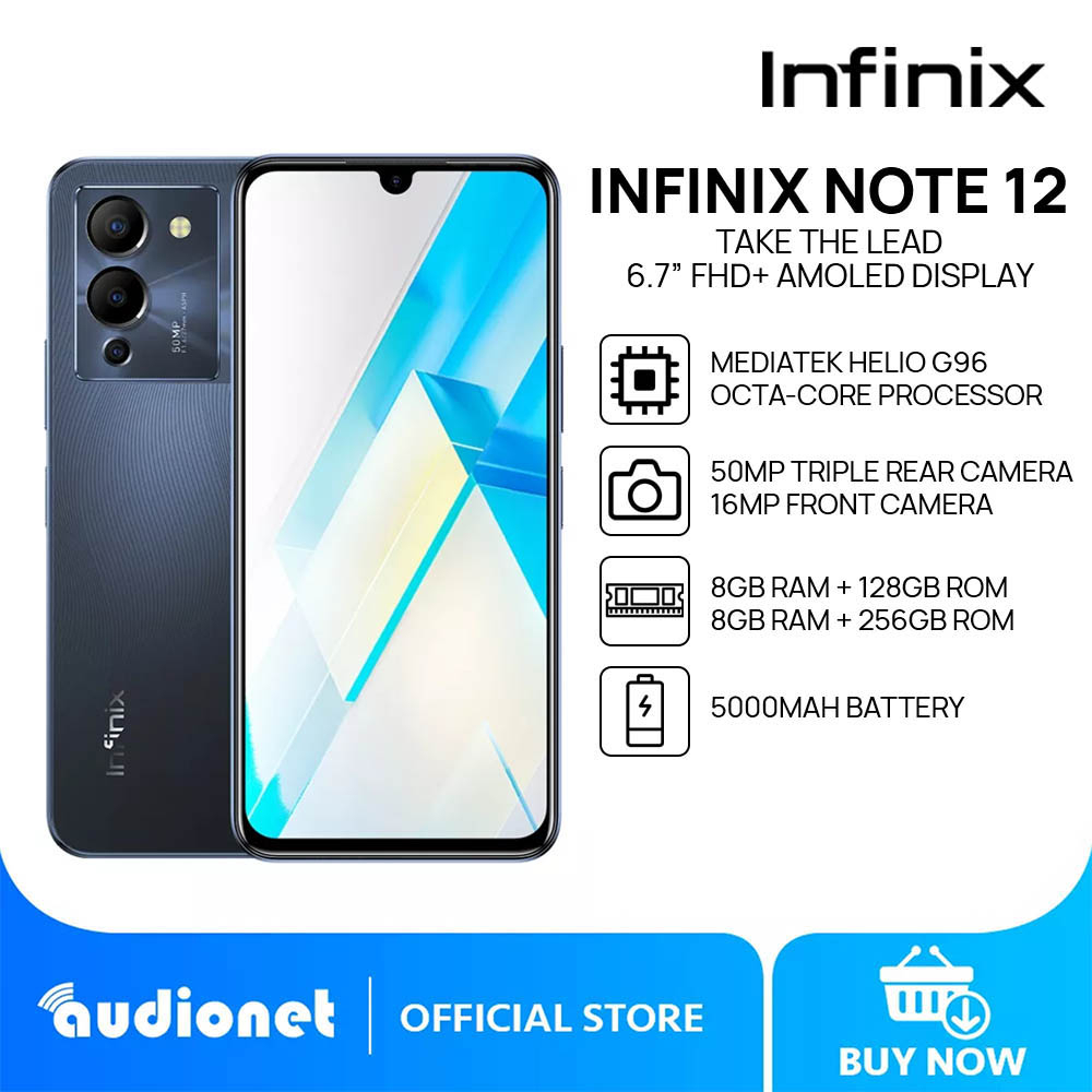 Infinix Note 12 Cellphone | 8GB RAM+128GB/256GB ROM | 6.7” IPS FHD+ ...