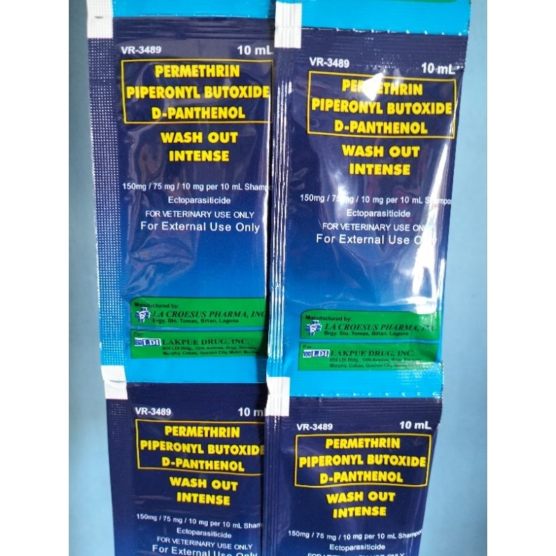 Wash Out Intense Shampoo for animals 10ml 1 sachet | Shopee Philippines