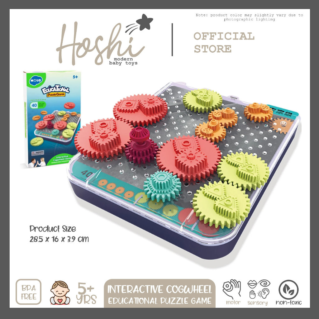 Hoshi Baby Interactive Cogwheel Game, Educational Puzzle Game for ...