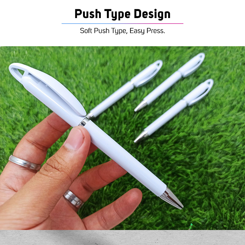 50pcs White Printable Ballpen Using Laser Decal UV Stickers Sublimation ...