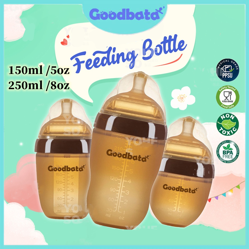 Anti-Bacterial Feeding Bottle Natural Feeding Baby Bottle Nursing ...