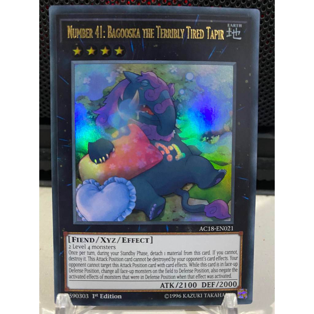 Number 41: Bagooska the Terribly Tired Tapir - AC18-EN021 - Ultra Rare ...
