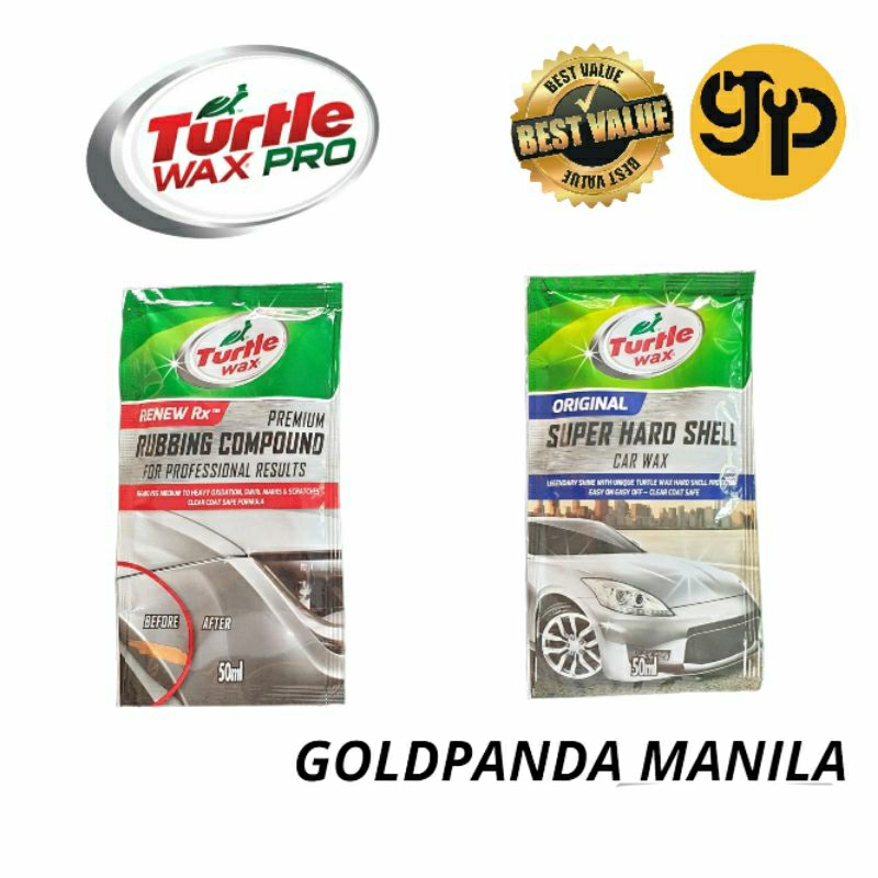 Original Turtle Wax, Hard Shell Car Wax and Rubbing Compound | Shopee ...