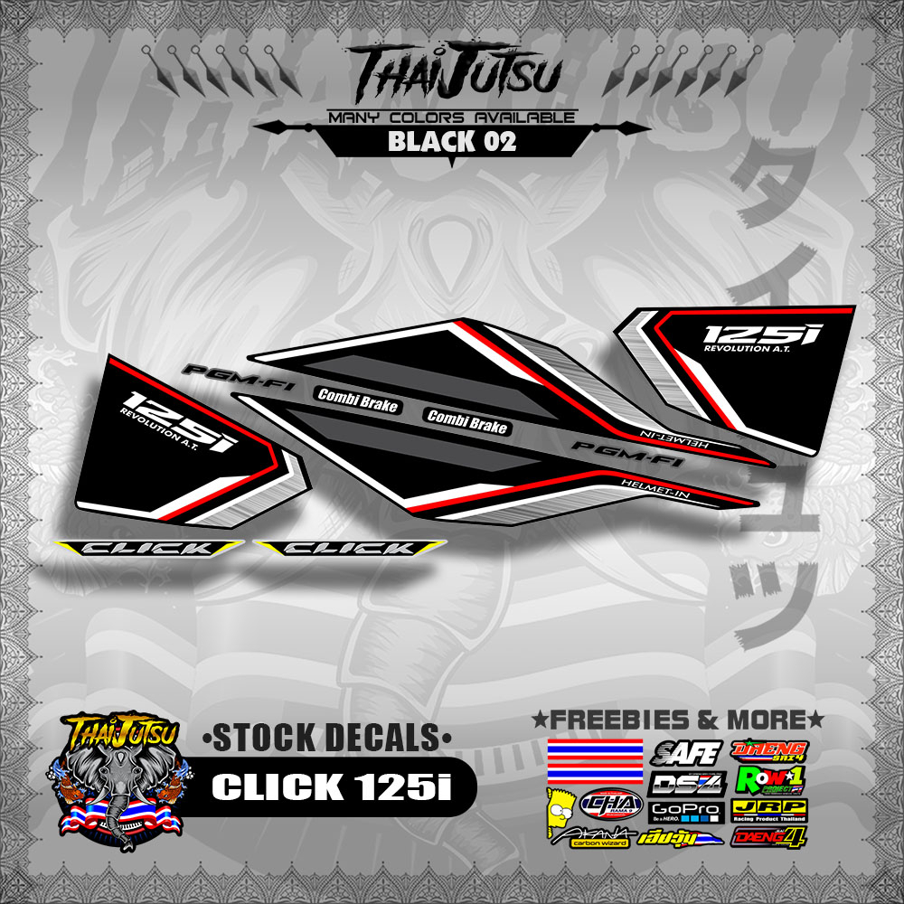 HONDA CLICK 125 i ( STOCK DECALS ) 【ThaijutsuStickers】 | Shopee Philippines
