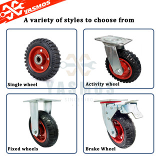 Original Heavy Duty Rubber Tire Trolley Wheel 5"/ 6"/ 8"/10" Kartilya ...