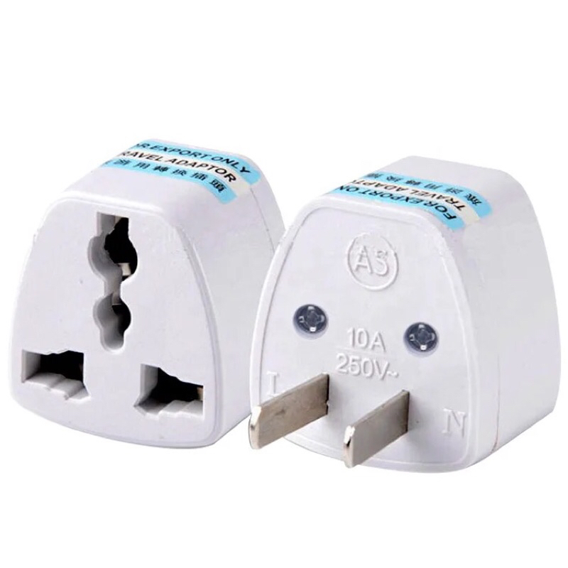 WXD Universal 2 Pin Buckle Flat Socket Conversion Plug Adapter Travel ...