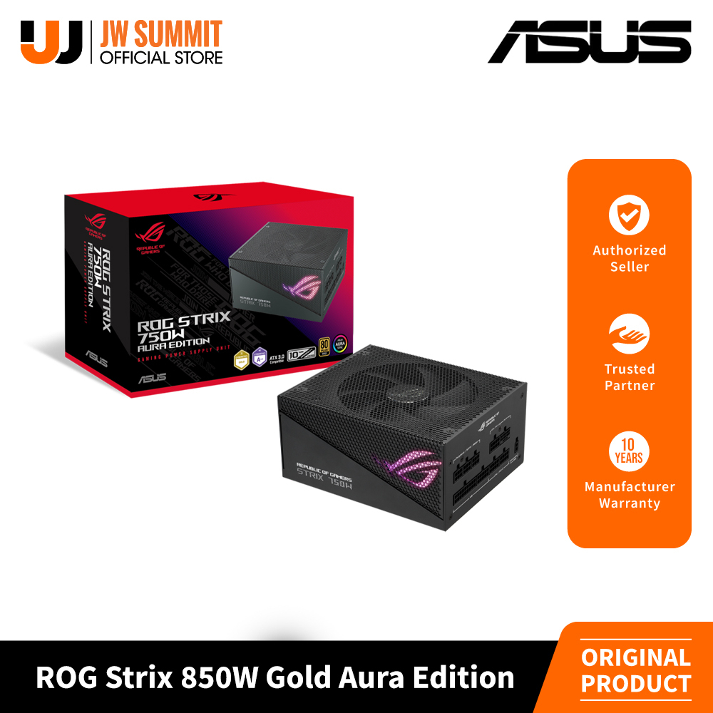 Asus ROG Strix 750W 80Plus Gold Aura Edition Fully Modular ATX 3.0 100 ...