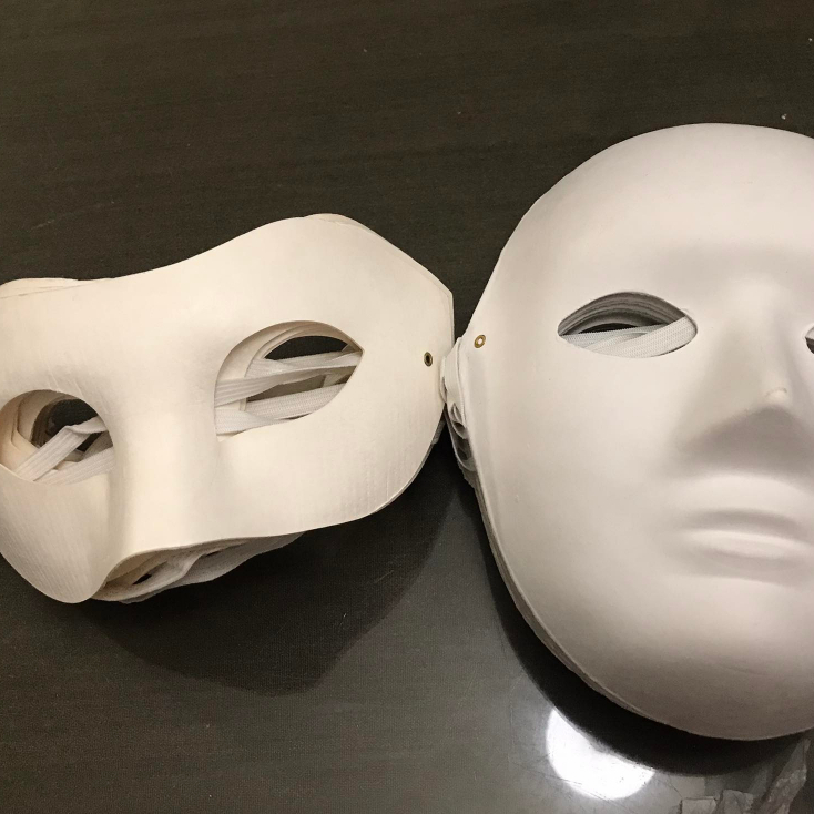Clean White Blank Paper Mache Mask for Arts and Crafts | Shopee Philippines
