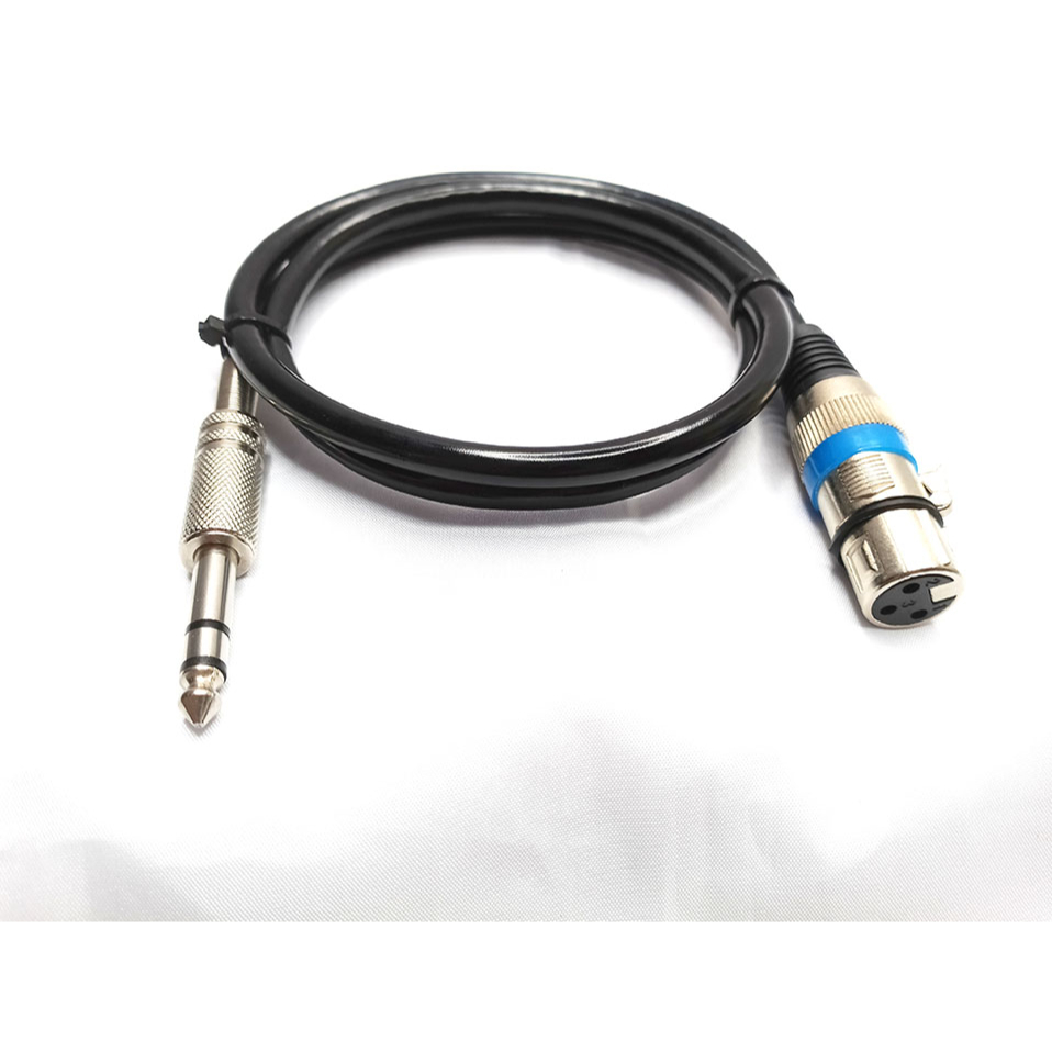 6.35mm (1/4) TRS STEREO MALE to XLR FEMALE 3-PIN AUDIO CABLE, BEST to ...
